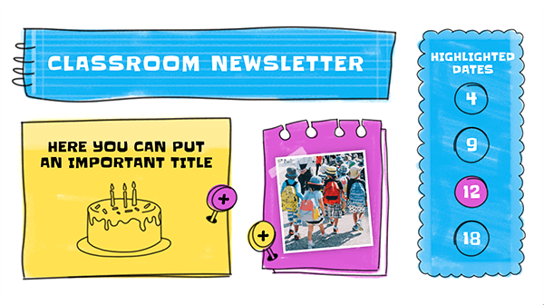 Newsletter classroom | Modèles Genially